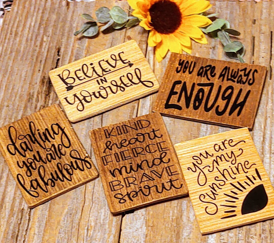 Decorative Wooden Magnets With Encouraging Message/ Teacher - Etsy