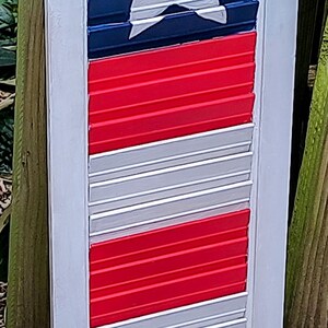 Patriotic Flag on Wooden Shutters - Etsy