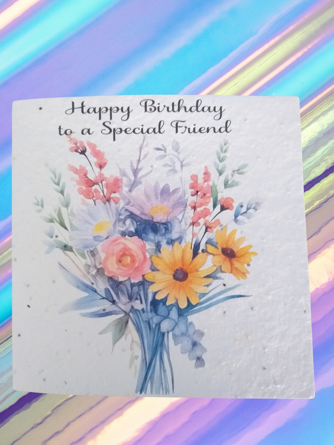 Wildflower Seed Birthday Card: Plantable Floral Bouquet for Special ...