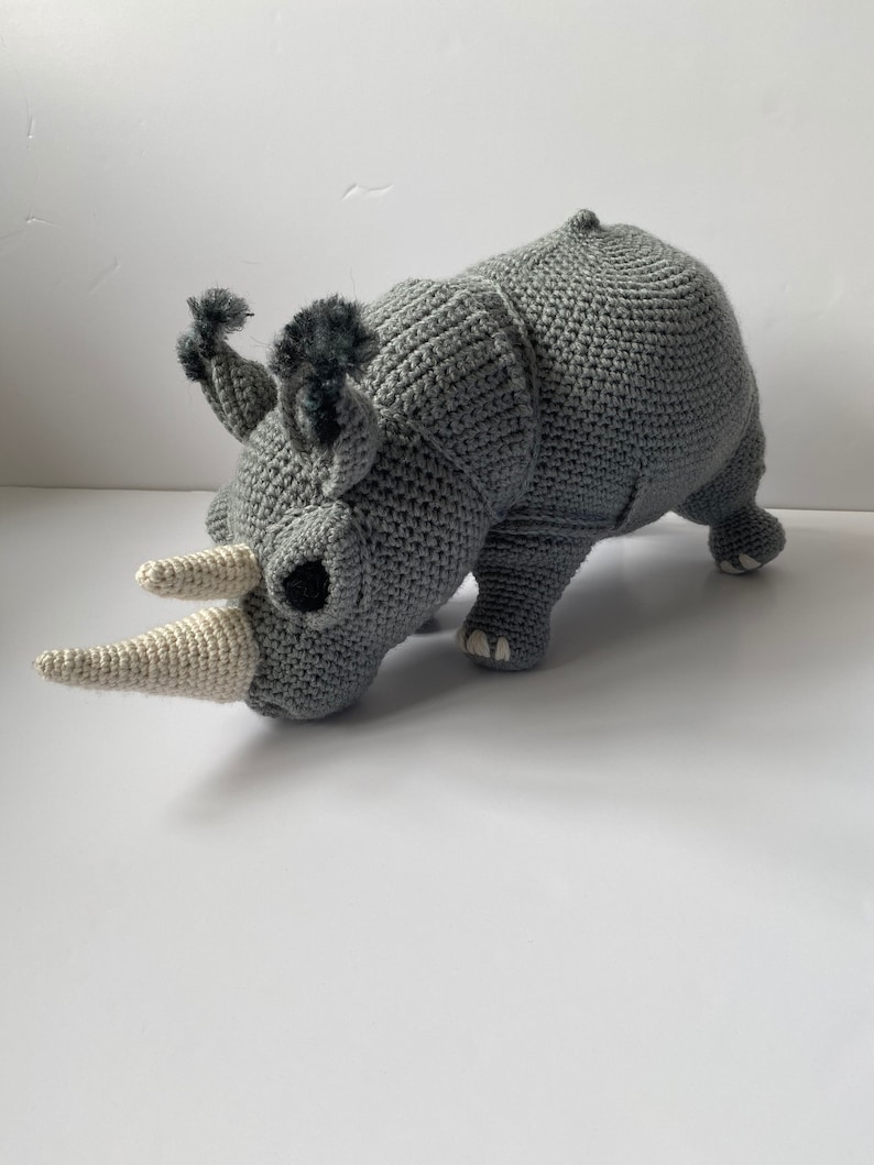 Crochet Rhino Pattern - Etsy