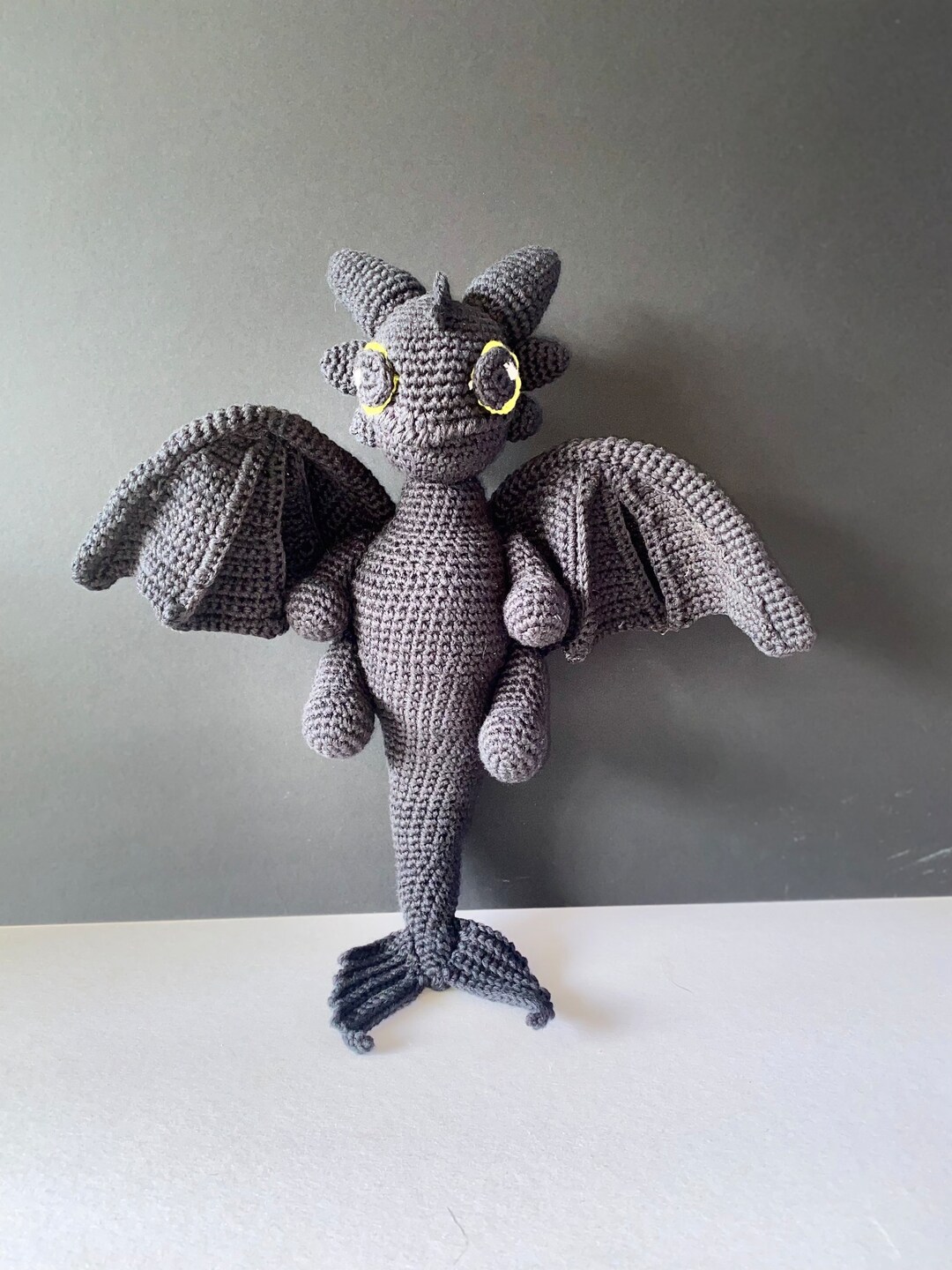 Crochet Toothless Dragon Pattern, How to Train a Dragon, Amigurumi ...