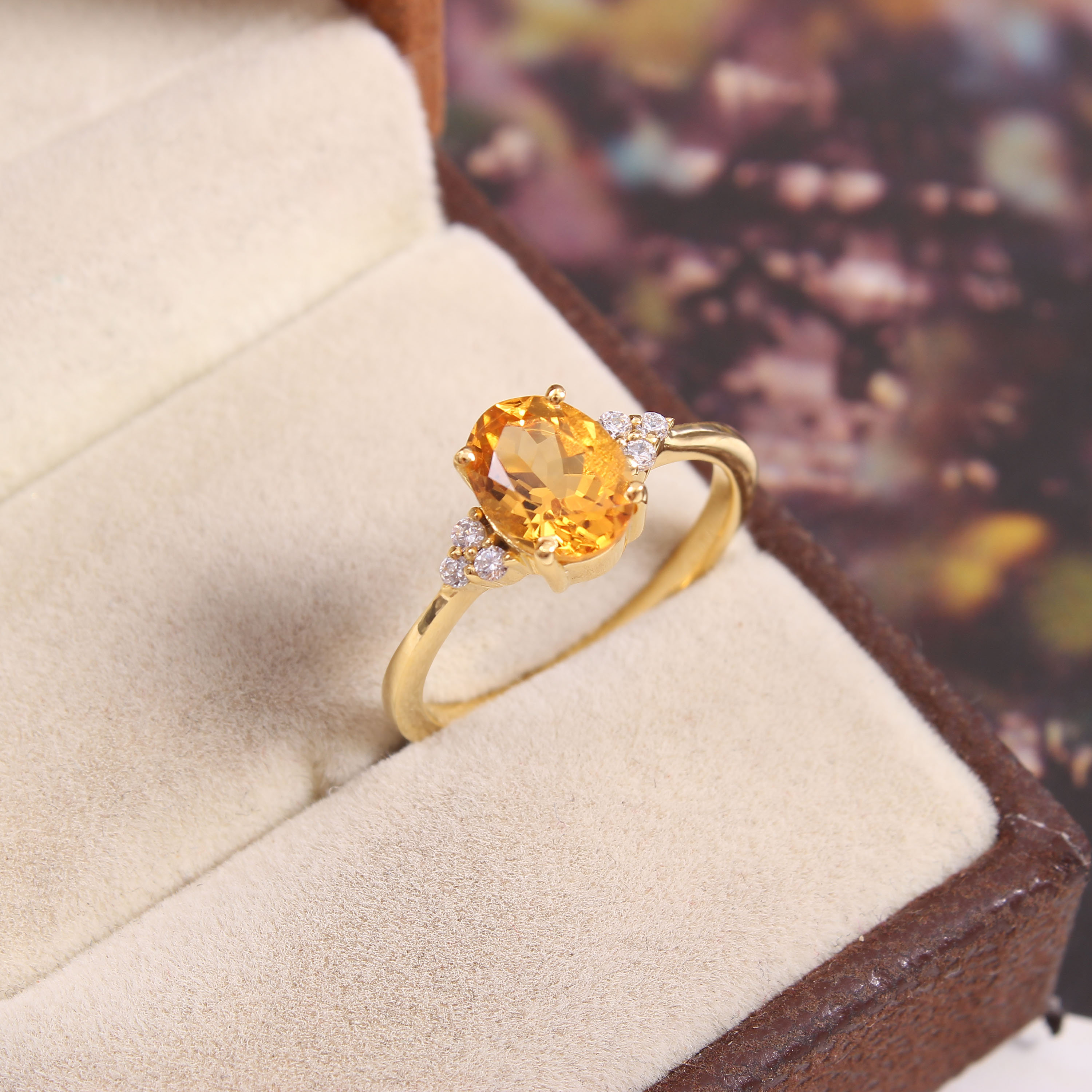 Citrine Ring Natural Citrine Ring Oval Cut Citrine Ring - Etsy