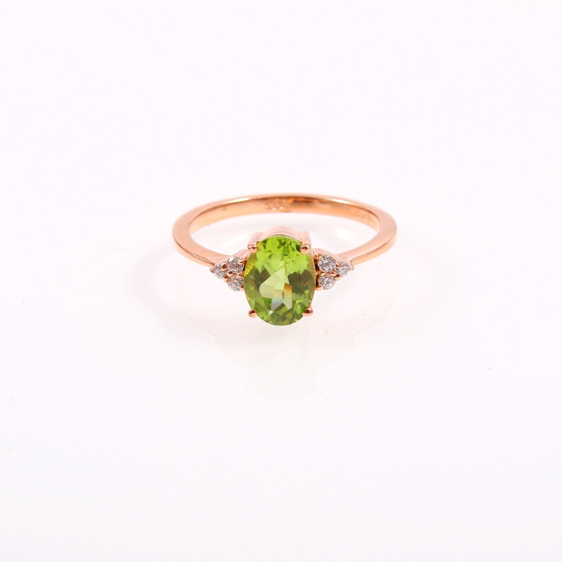 Peridot Ring Peridot Solitaire Ring August Birthstone Ring - Etsy