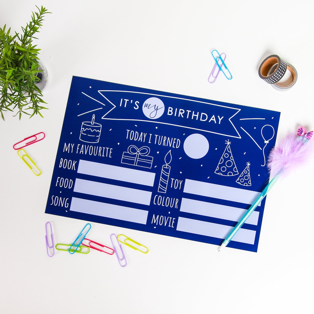 Birthday Sign, Birthday Poster, Milestone Board, Milestone Sign - Etsy