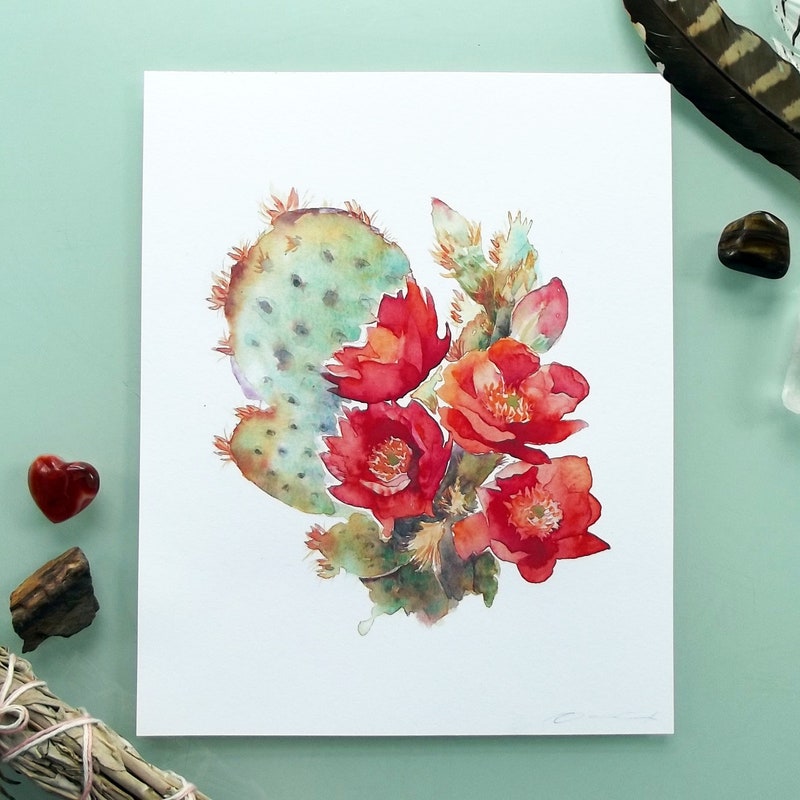 Cactus Art Print - Etsy