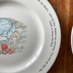 A Gorgeous Wedgwood Beatrix Potter- Peter Rabbit Dinner Plate-dinner ...