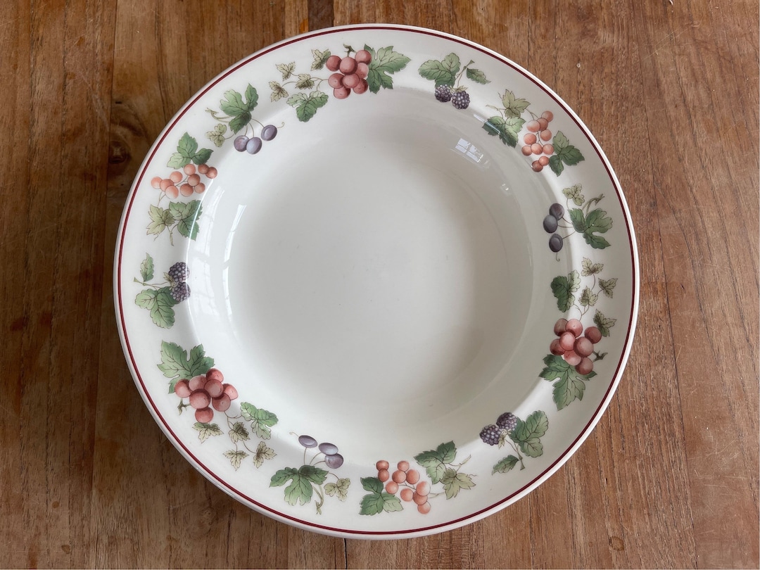 A Vintage Wedgwood Queen's Ware Provence- Deep Plate-soup or Pasta ...