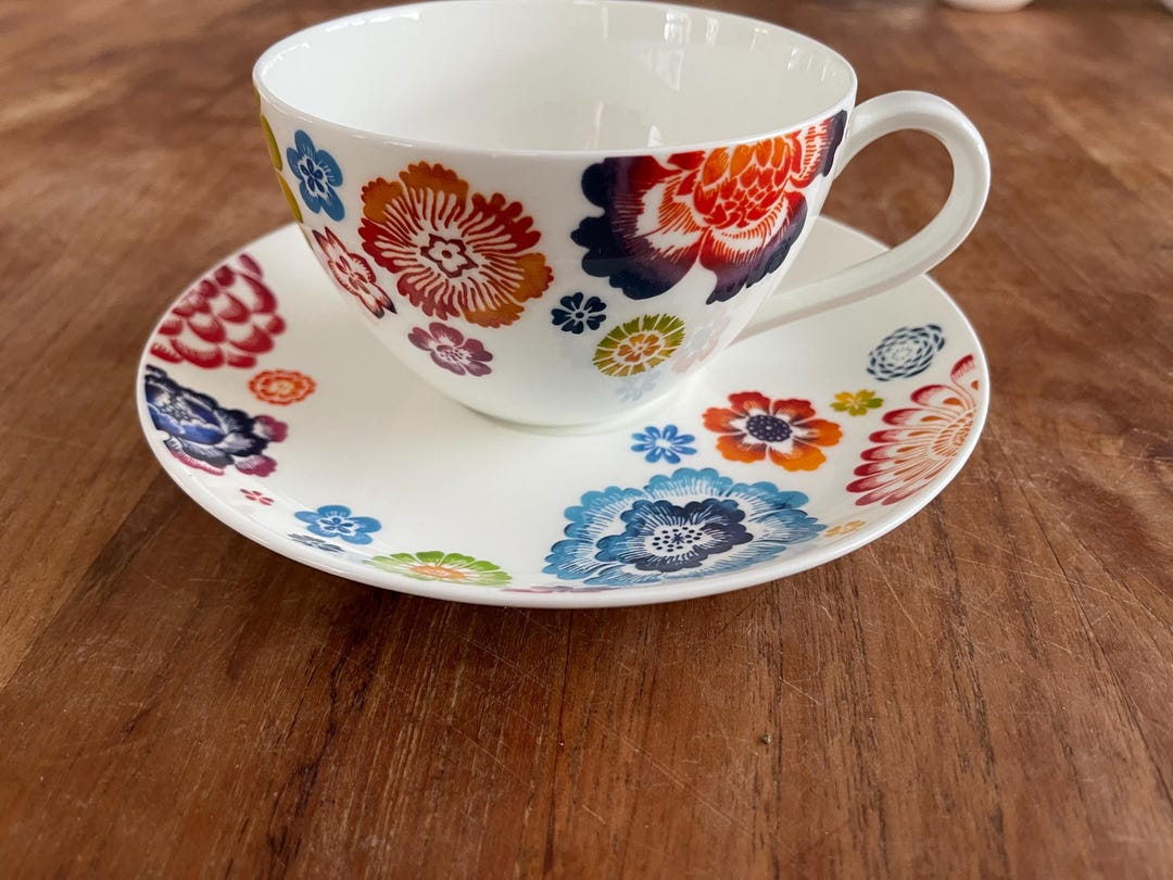 A Gorgeous Villeroy & Boch-anmut Bloom Breakfast Cup/bouillon Cup/soup ...