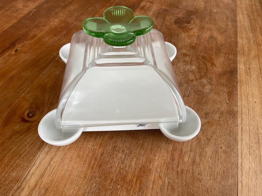 A Gorgeous Vintage Borek Sipek Art Glass and Porcelain Cheese Dome ...