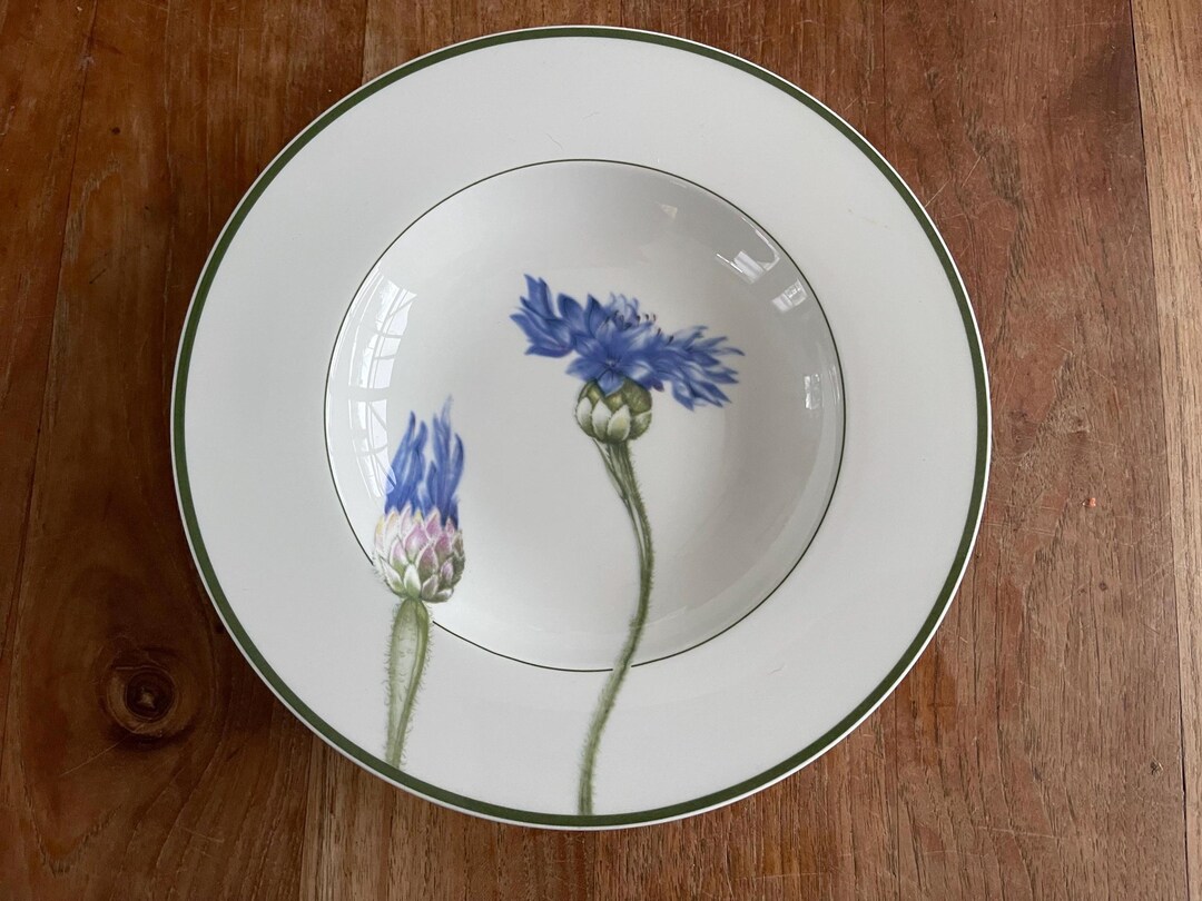A Gorgeous Villeroy &boch Flora Korenbloem/bleuet Deep Soup Plate/pasta ...