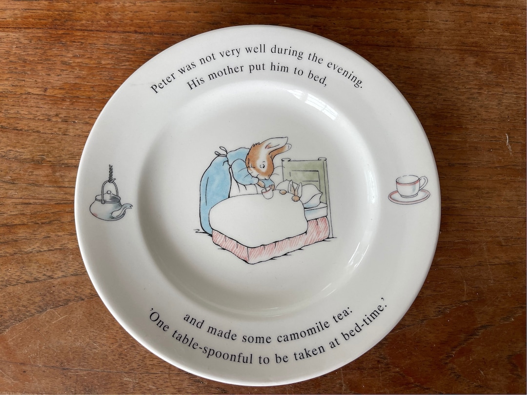 A Wedgwood Beatrix Potter- Peter Rabbit Pie Plate-side Plate- Bread and ...