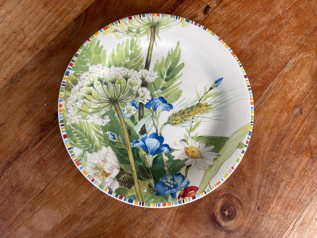 A Gorgeous Faiencerie De Gien France -cherry-pie Plate-bread and Butter ...