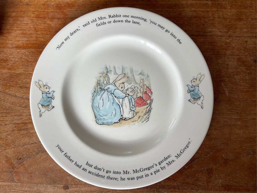 A Gorgeous Wedgwood Beatrix Potter- Peter Rabbit Dinner Plate-dinner ...