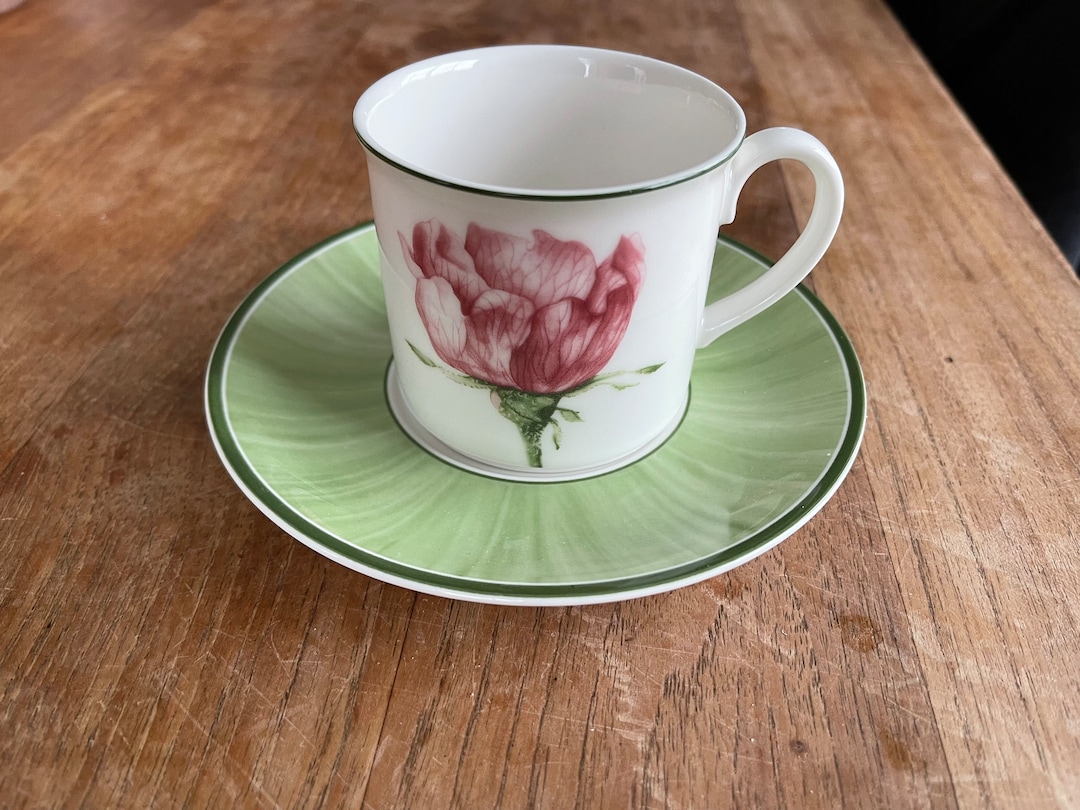 A Beautiful Villeroy & Boch Flora Teacup/coffee Cup With Saucer- Teacup ...