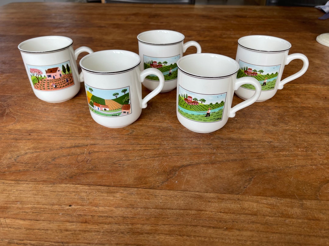 Set of 5 Vintage Villeroy & Boch Luxembourg Design Naif Vitro Porcelain ...