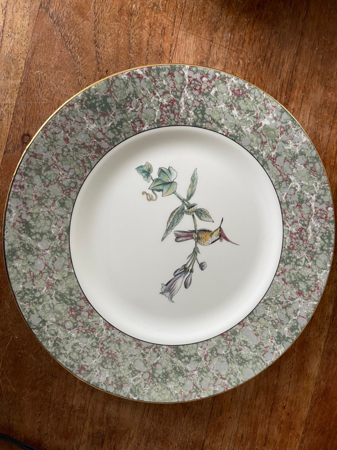 A Vintage Wedgwood Bone China Humming Birds/hummingbirds Breakfast/lunc ...