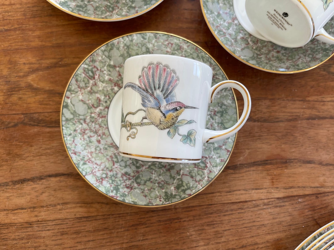 A Vintage Wedgwood Bone China Humming Birds/hummingbirds Coffee Cup ...