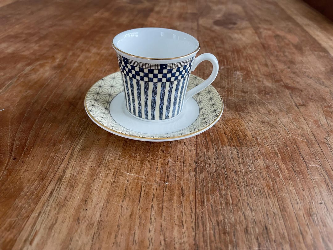 A Gorgeous Vintage Wedgwood Bone China Samurai Espresso Cup/mocca Cup ...