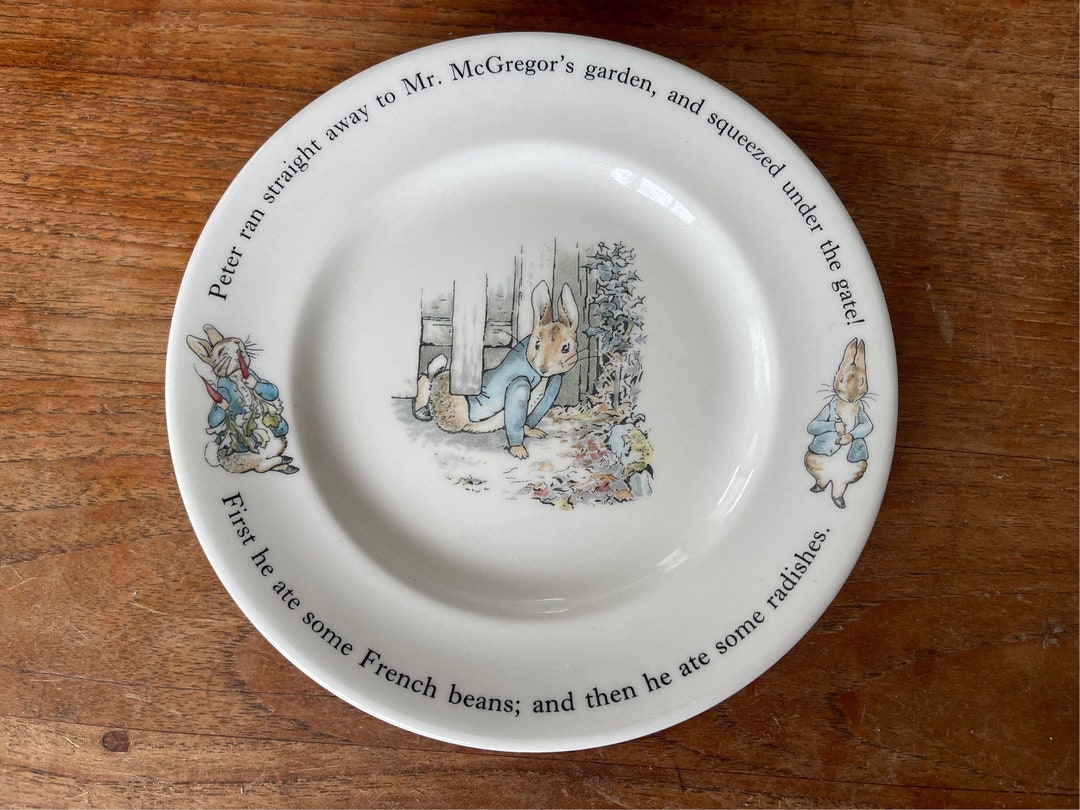 A Wedgwood Beatrix Potter- Peter Rabbit Breakfast Plate-breakfast/salad ...