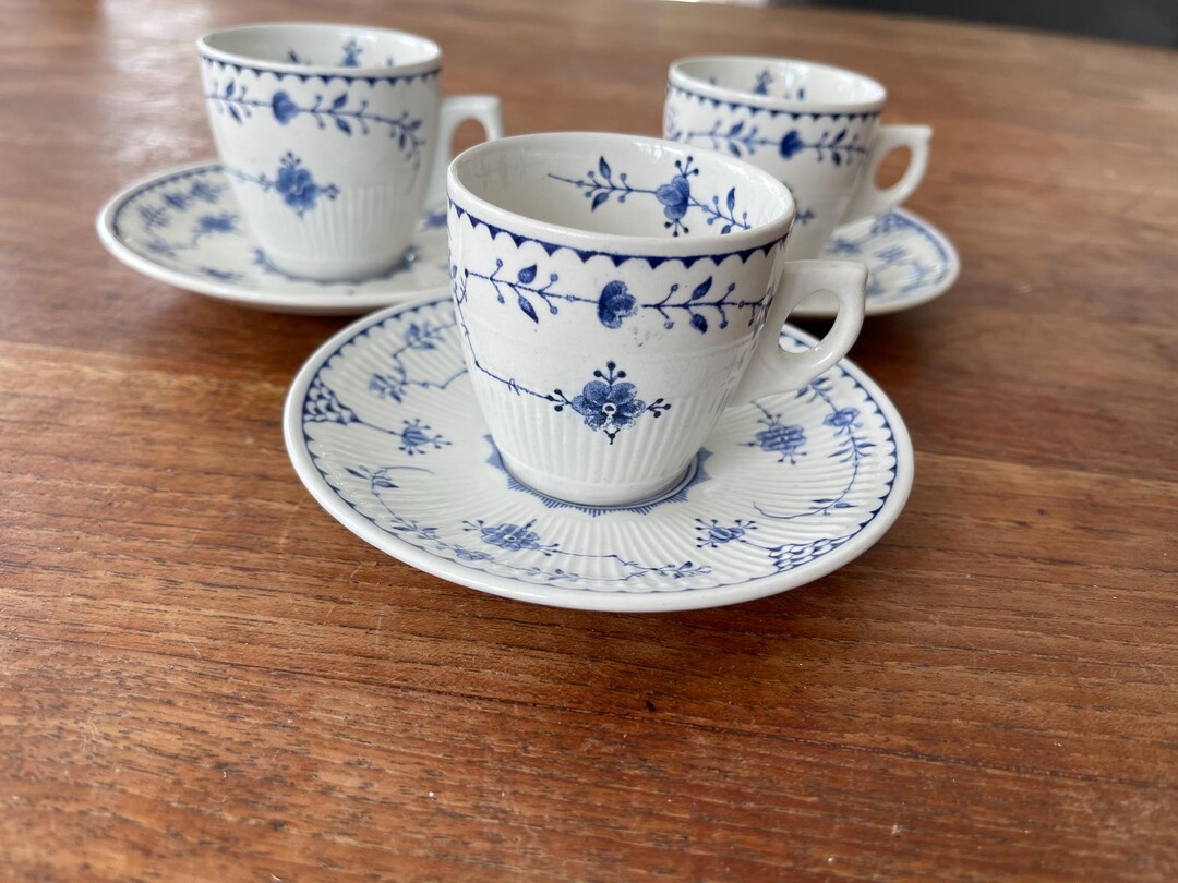 Set of 3 Vintage Mason's Ironstone Furnivals 'denmark'-small Espresso ...