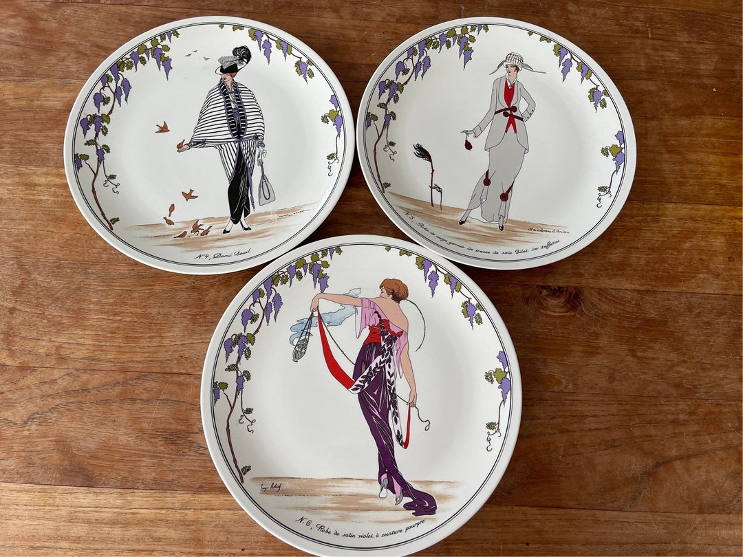 Set of 3 Villeroy & Boch "design 1900" Vitro Porcelain Dinner Plate ...
