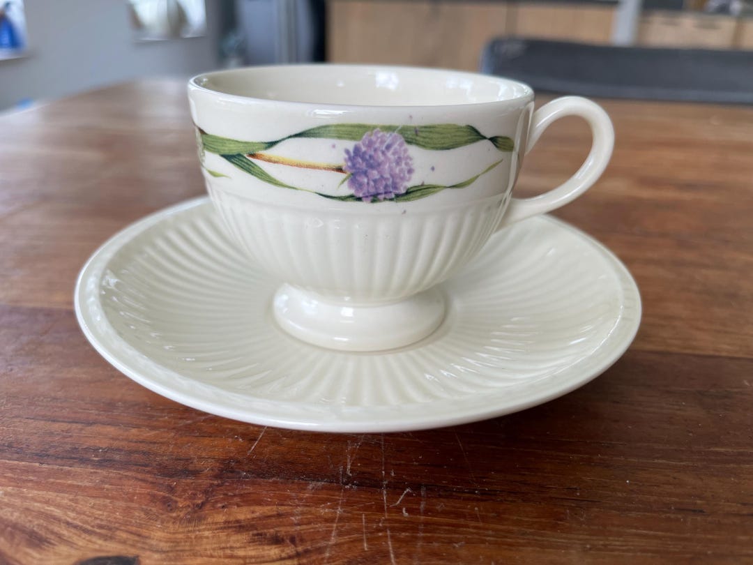 A Beautiful Wedgwood Edme Posy Teacup/coffee Cup With Saucer-teacup ...