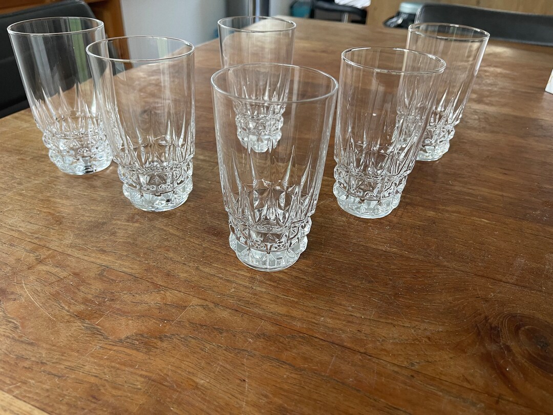Set of 6 Cristal D'arques Pompadour Water Glasses - Cristal Water/ice ...