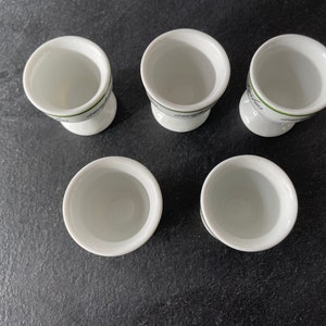 Set of 5 Vintage Apilco France- Elysian Gardens Egg Cup-egg Cup-egg ...