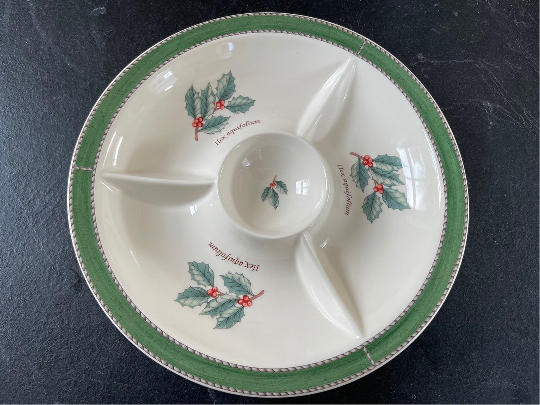 Wedgwood Sarah’s Garden Hors D'oeuvres 1997 Green Party/snack/fondu ...