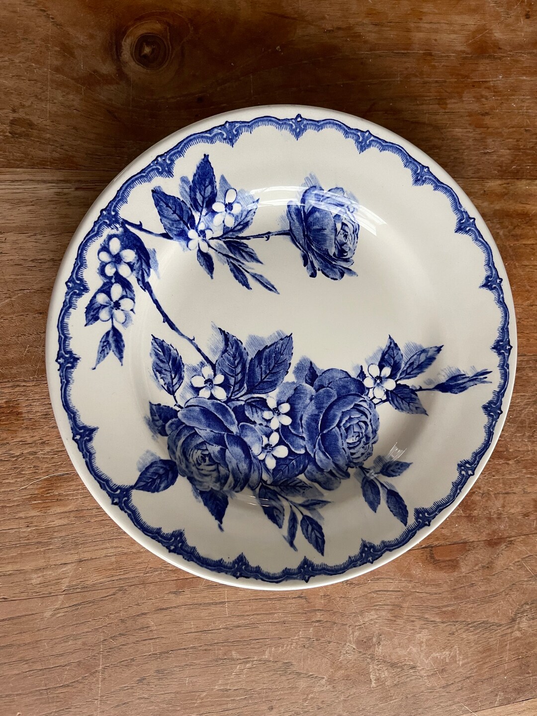 A Vintage Victoria Broadhurst Ironstone Breakfast Plate-breakfast/salad ...