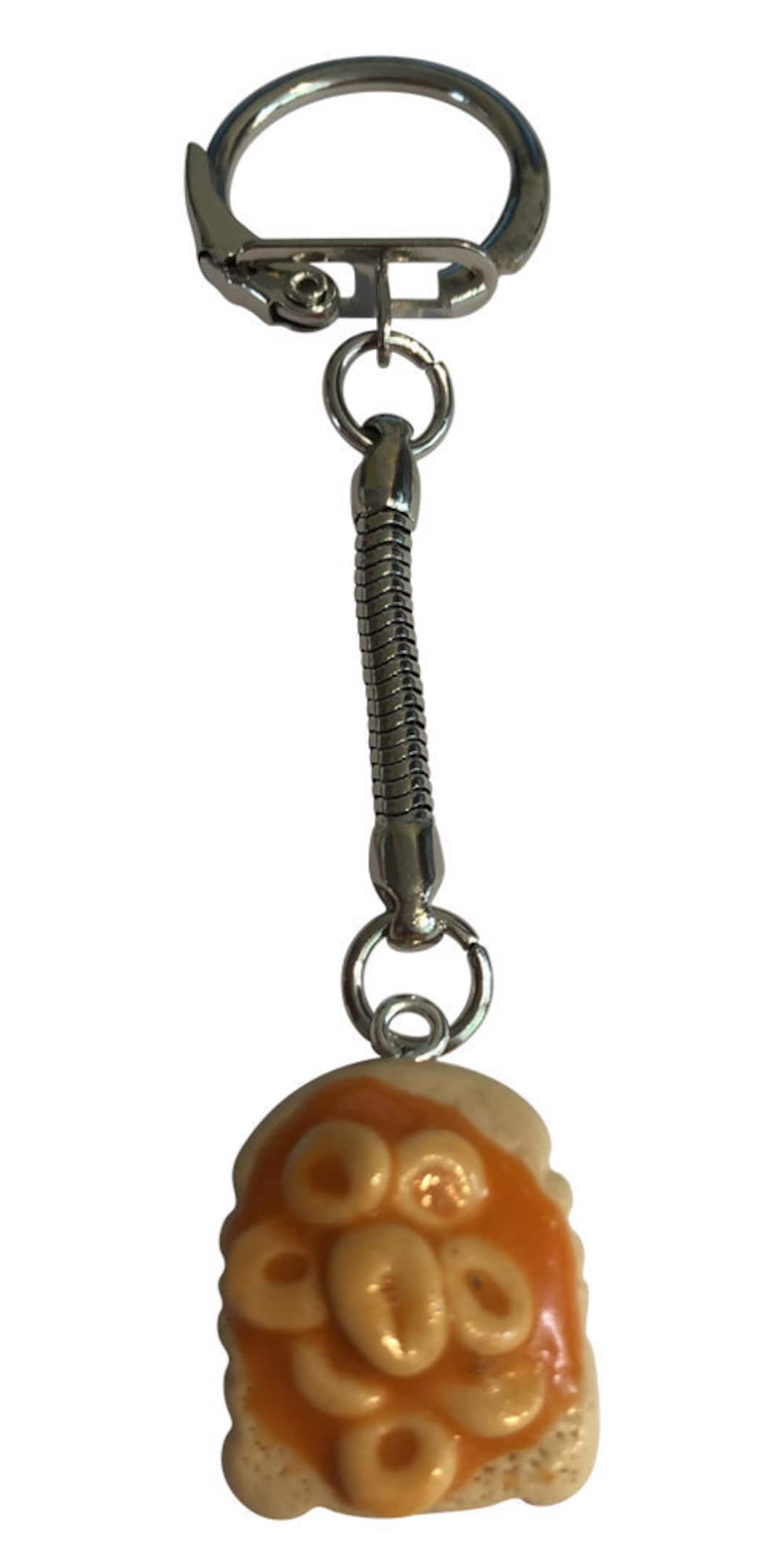 Spaghetti Hoops on Toast Keyring - Etsy