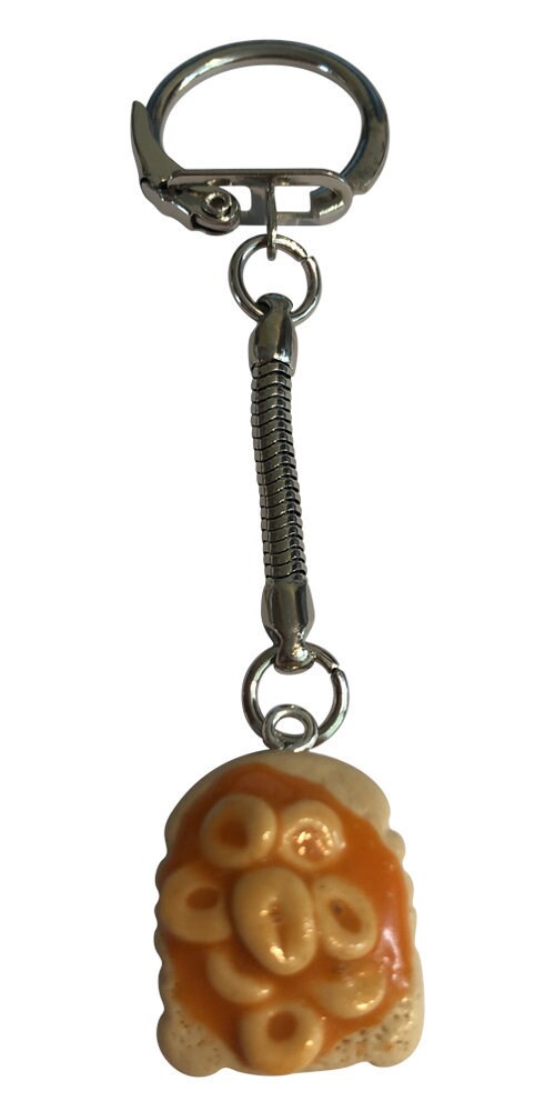 Spaghetti Hoops on Toast Keyring - Etsy