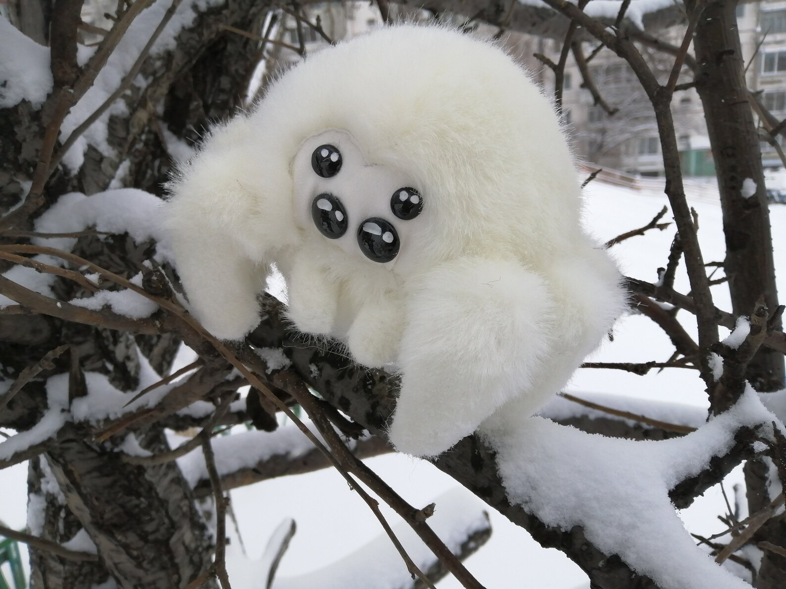 Cute Fluffy Spider Plush.stuffed Toy.life Like Animal | Etsy