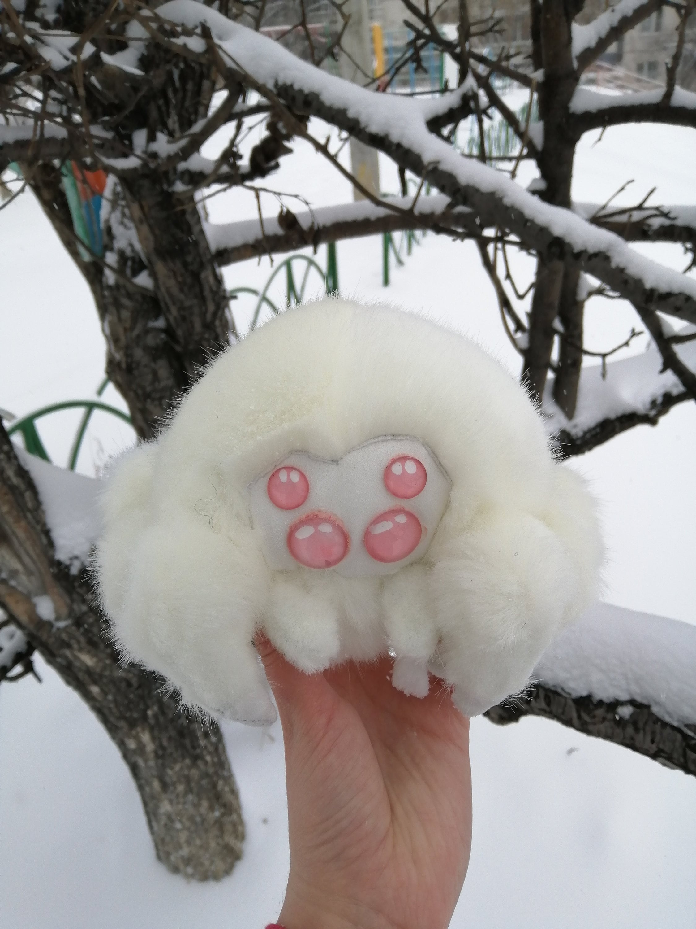 Cute fluffy spider plush.Stuffed toy.Life like animal | Etsy