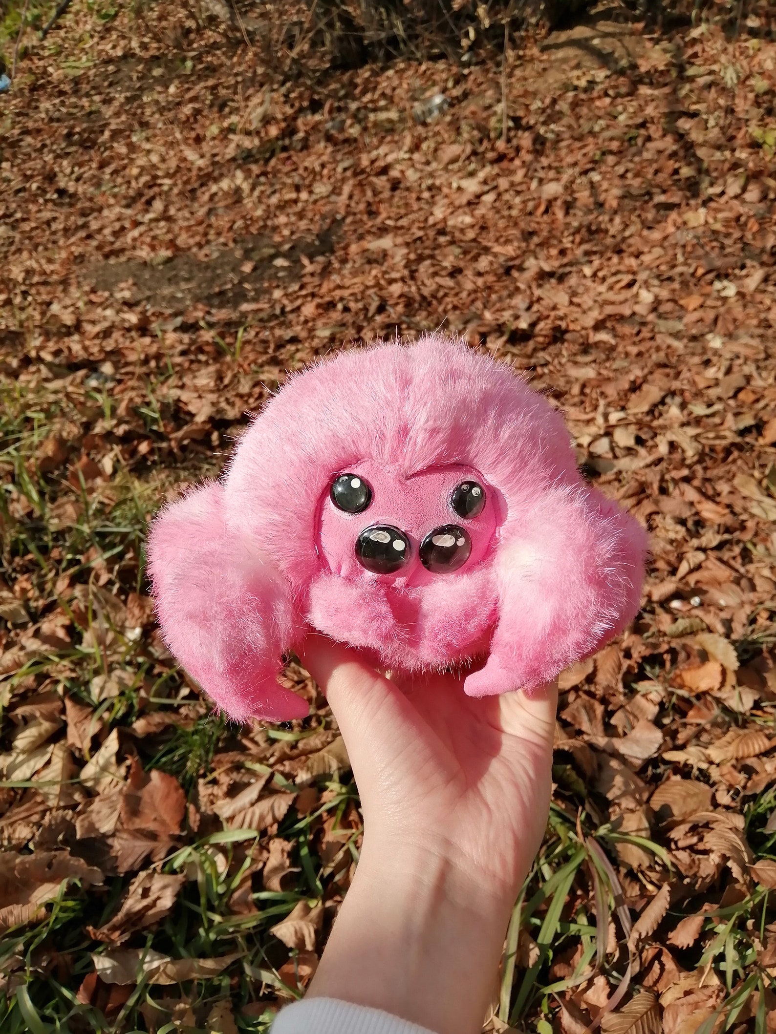 Cute fluffy spider plush.Stuffed toy.Life like animal | Etsy