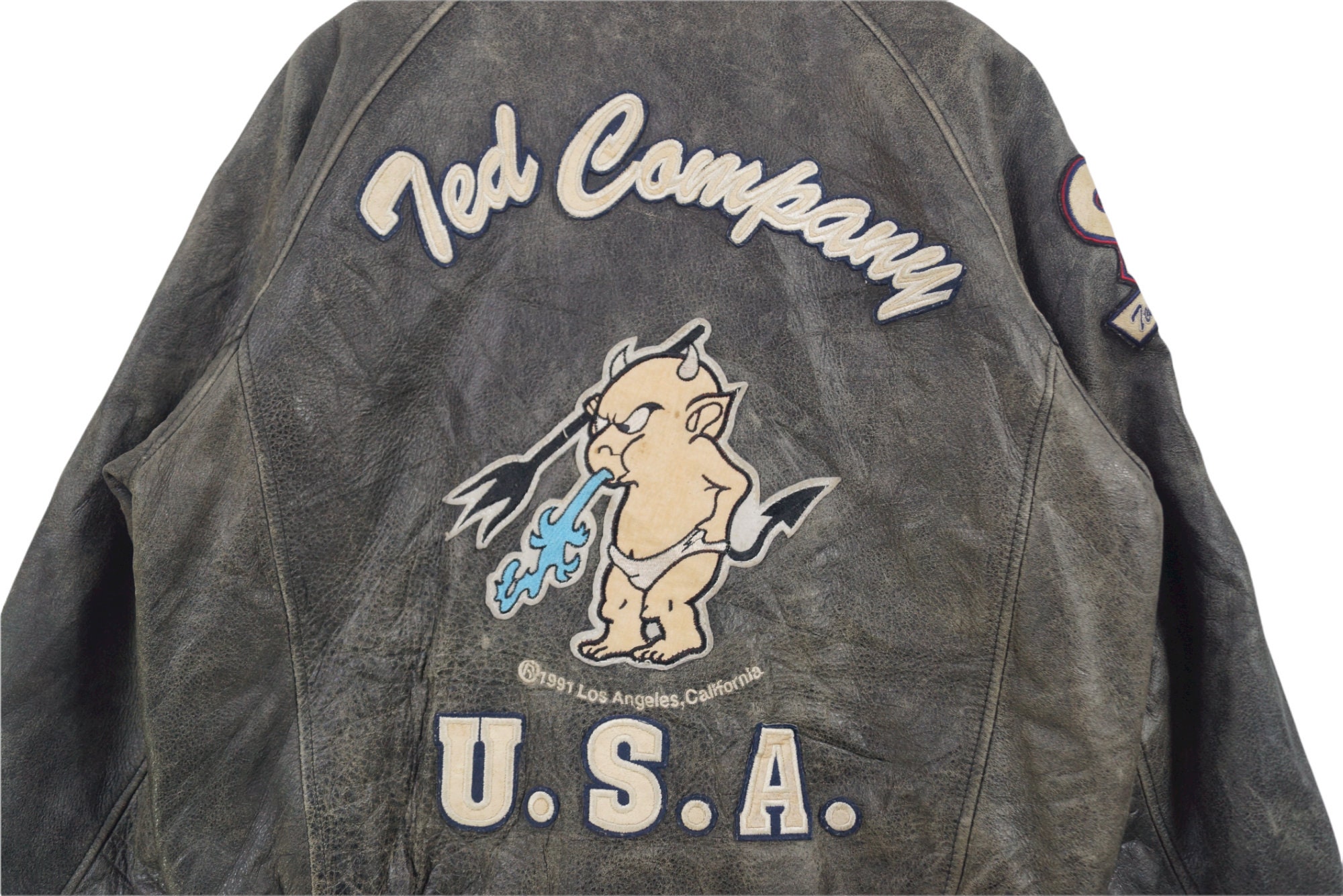 Rare!! Limited Edition Ted Company Varsity Leather Jacket - Etsy