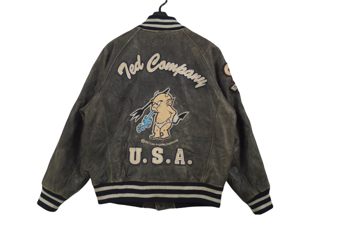 Rare!! Limited Edition Ted Company Varsity Leather Jacket - Etsy