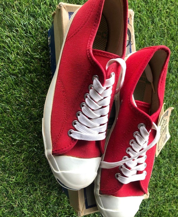 Deadstock Vintage 1980’s Converse Jack Purcell 2 Red - Gem