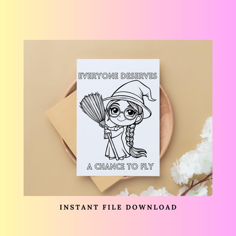 Elphaba Printable Coloring Pages - Etsy