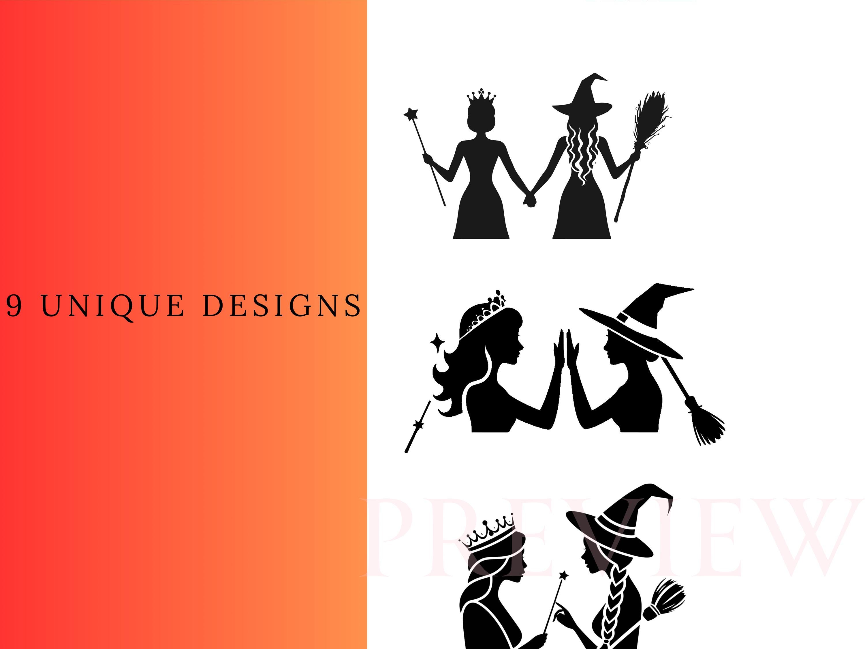 Wicked Elphaba & Glinda .SVG .PNG Bundle (digital Download) - Etsy