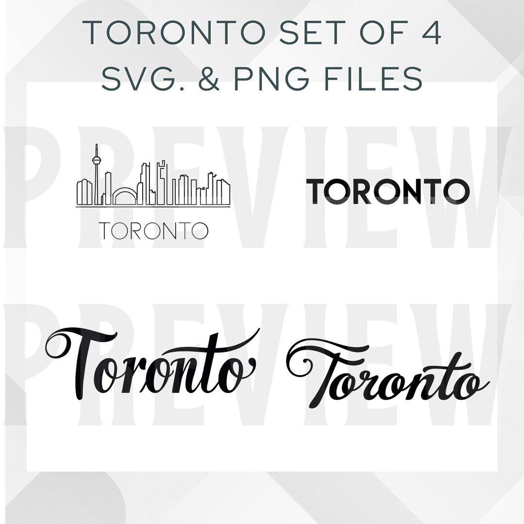 Toronto Svg Bundle, Toronto Clipart, Toronto Digital Download, Toronto ...