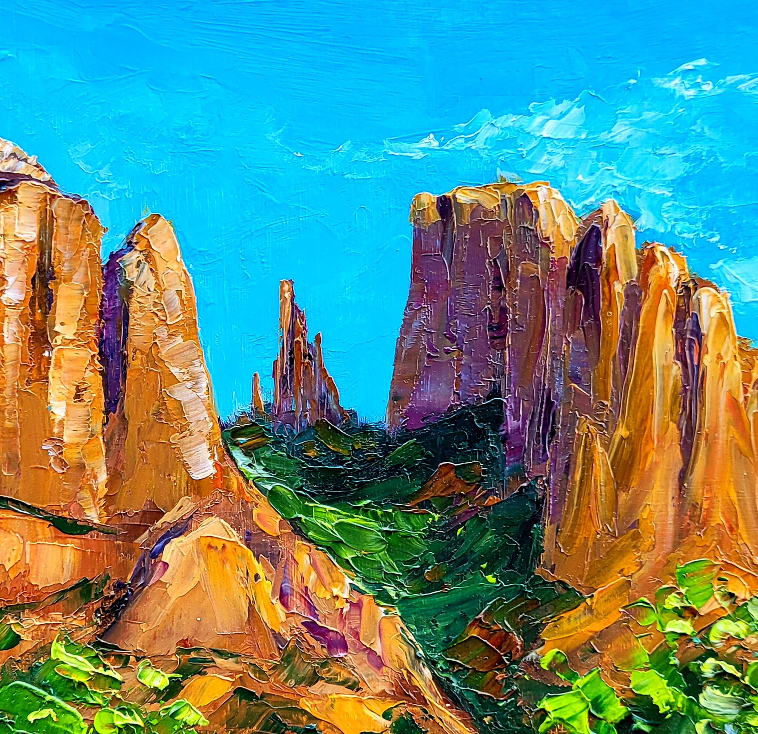 Sedona Painting Arizona Painting Original Oil Art Landscape Artwork by ...