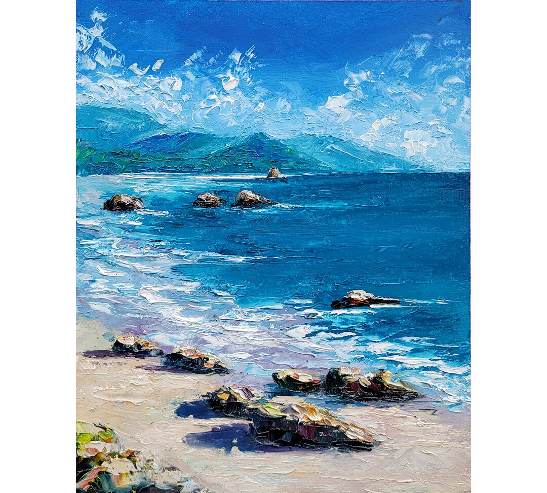 Oregon Painting Ecola State Park Original Art Seascape Original ...