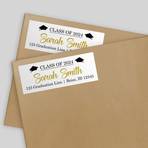 Editable Graduation Address Labels, DIGITAL DOWNLOAD, Graduation ...