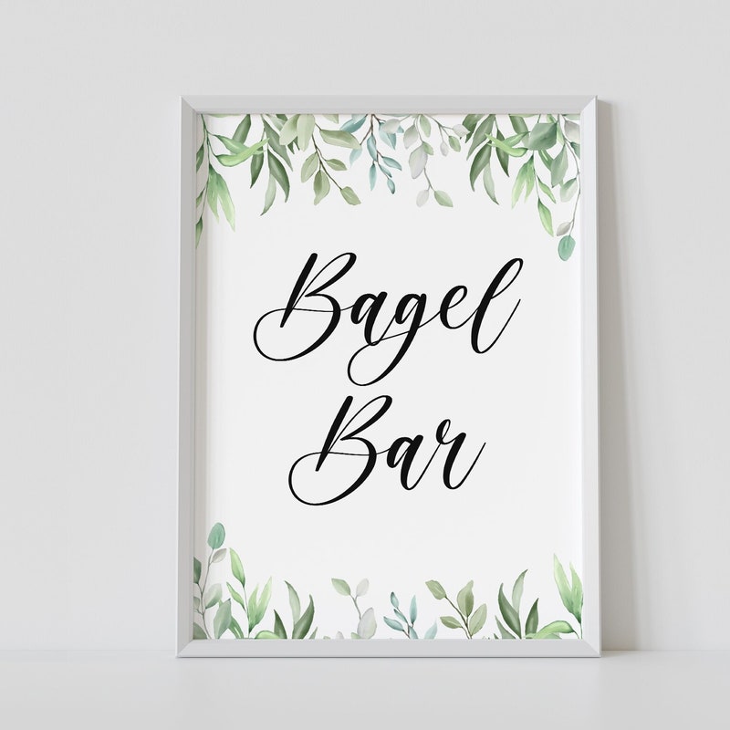 Bagel Bar Sign - Etsy