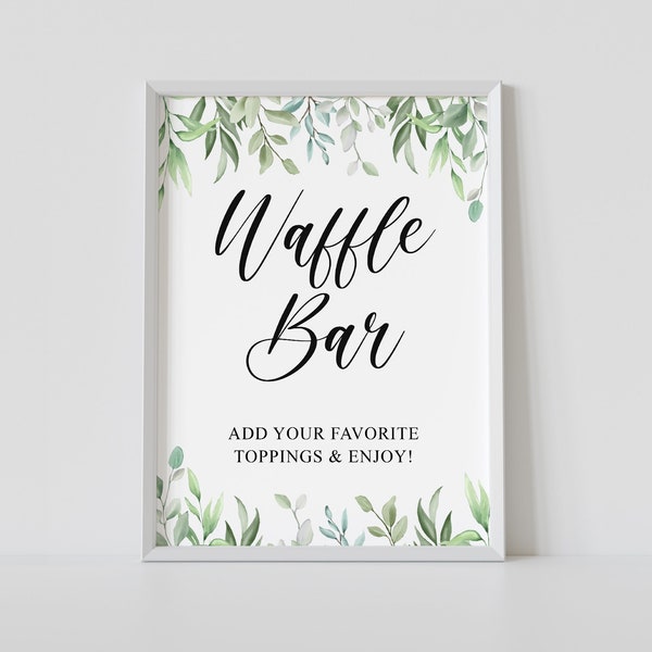 Printable Waffle Bar - Etsy