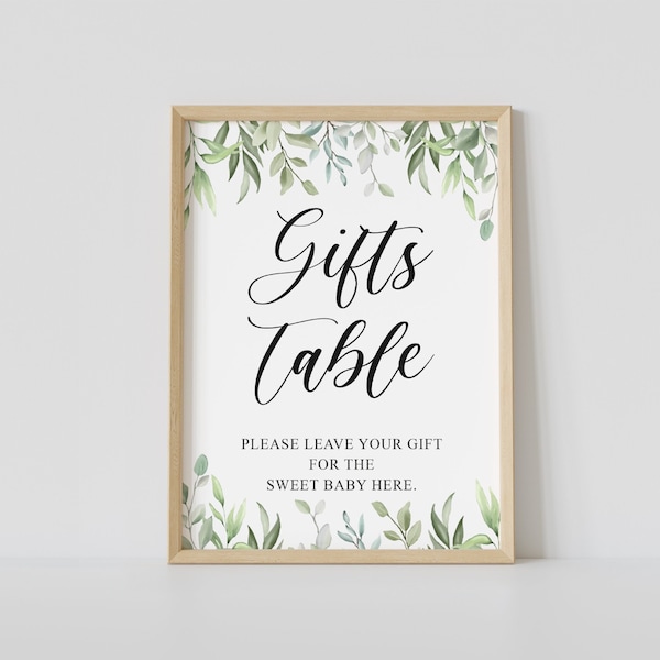 Gift Table Sign - 60+ Gift Ideas for 2025