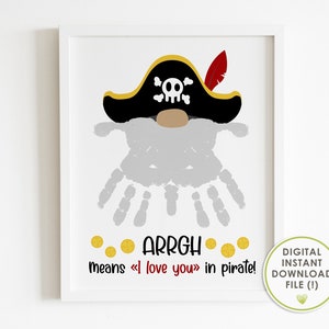 Valentines Day Handprint Art, DIY Card From Baby Boy, Crafts for Kids ...