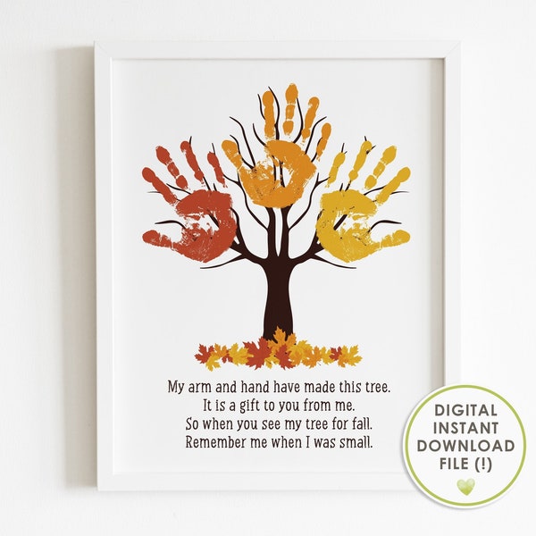 Handprint Tree - Etsy