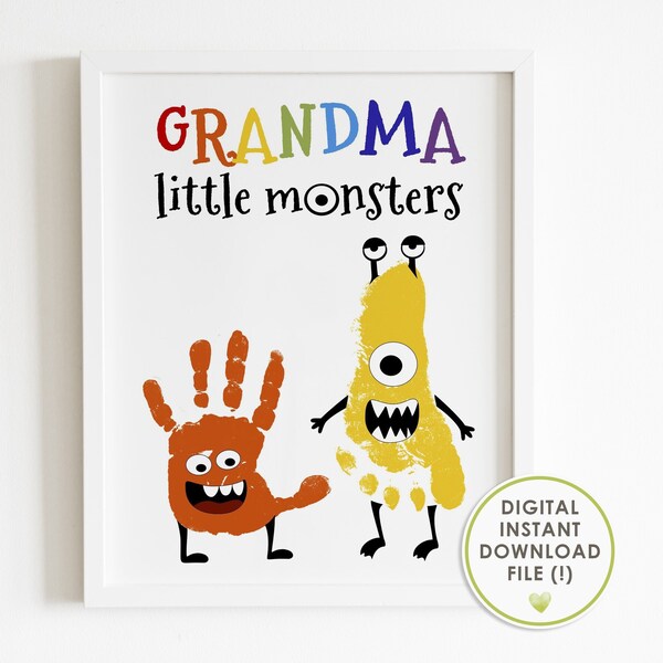 Monster Handprint - Etsy